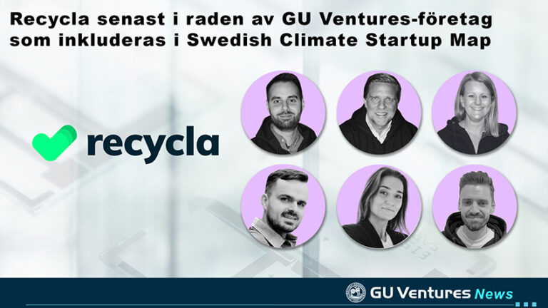 Recycla senast i raden av GU Ventures-företag som inkluderas i Swedish ...